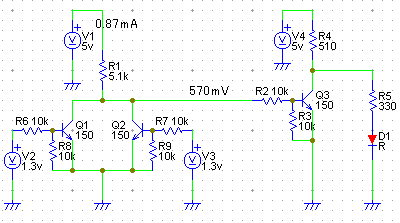 前向きに生きる: ディスクリートで組む NOR 回路（ RTL 論理）